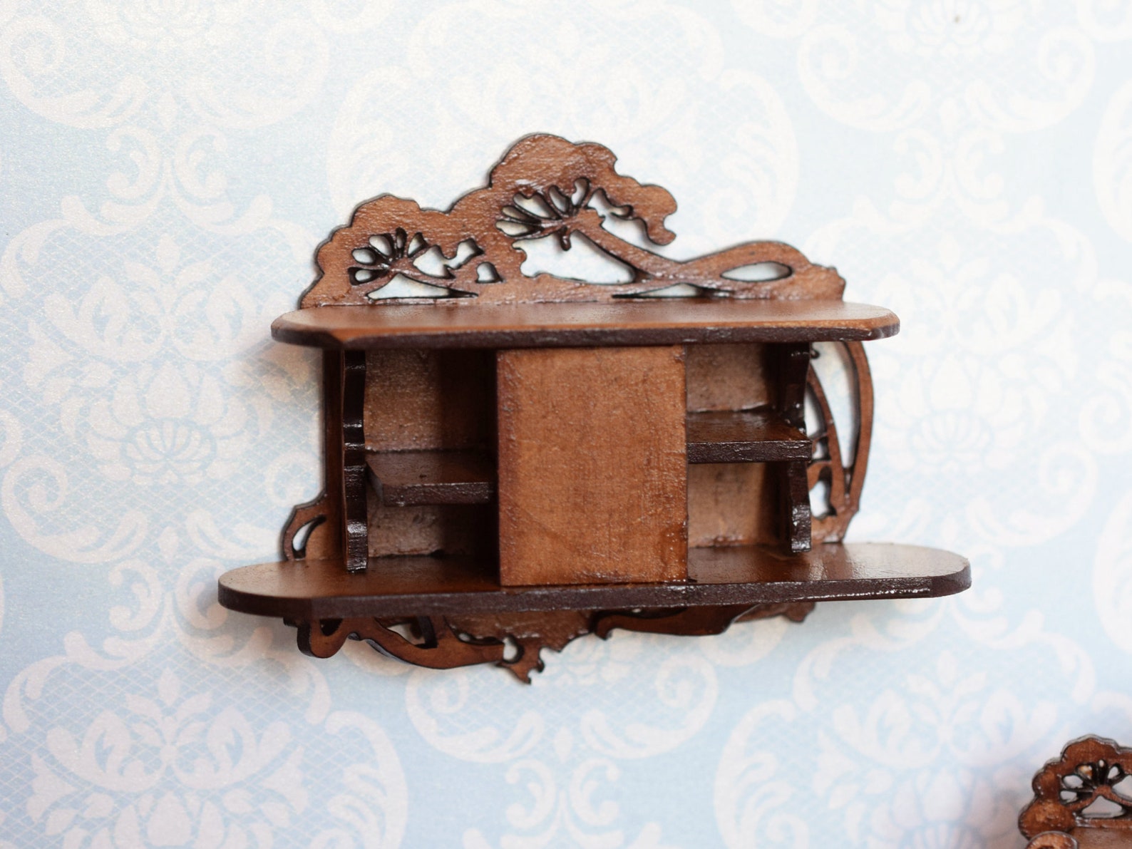 Dollhouse Miniature Hanging Shelf DIY Kit 1:12 Scale. Hanging | Etsy