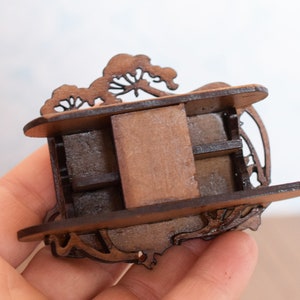 Art Nouveau Dollhouse Miniature Hanging Shelf DIY Kit 1:12 Scale ...