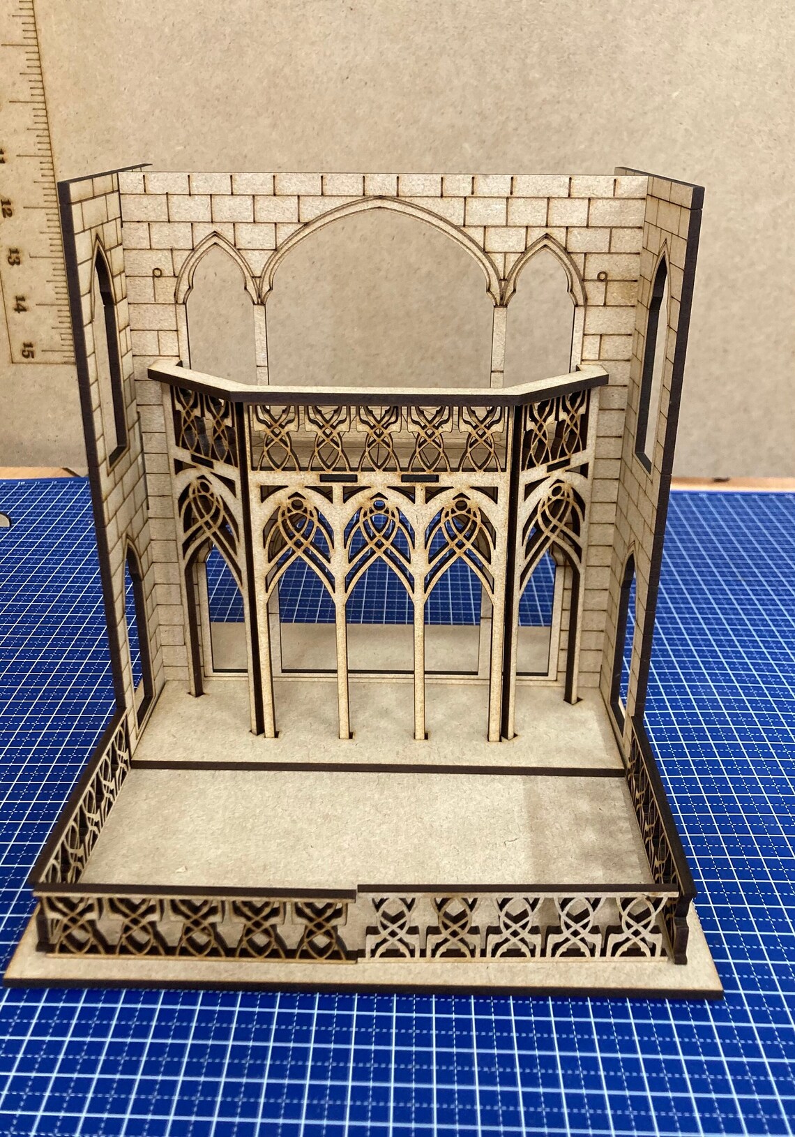 Fantasy Balcony Miniature Diorama Castle Dollhouse Building Kit - Etsy