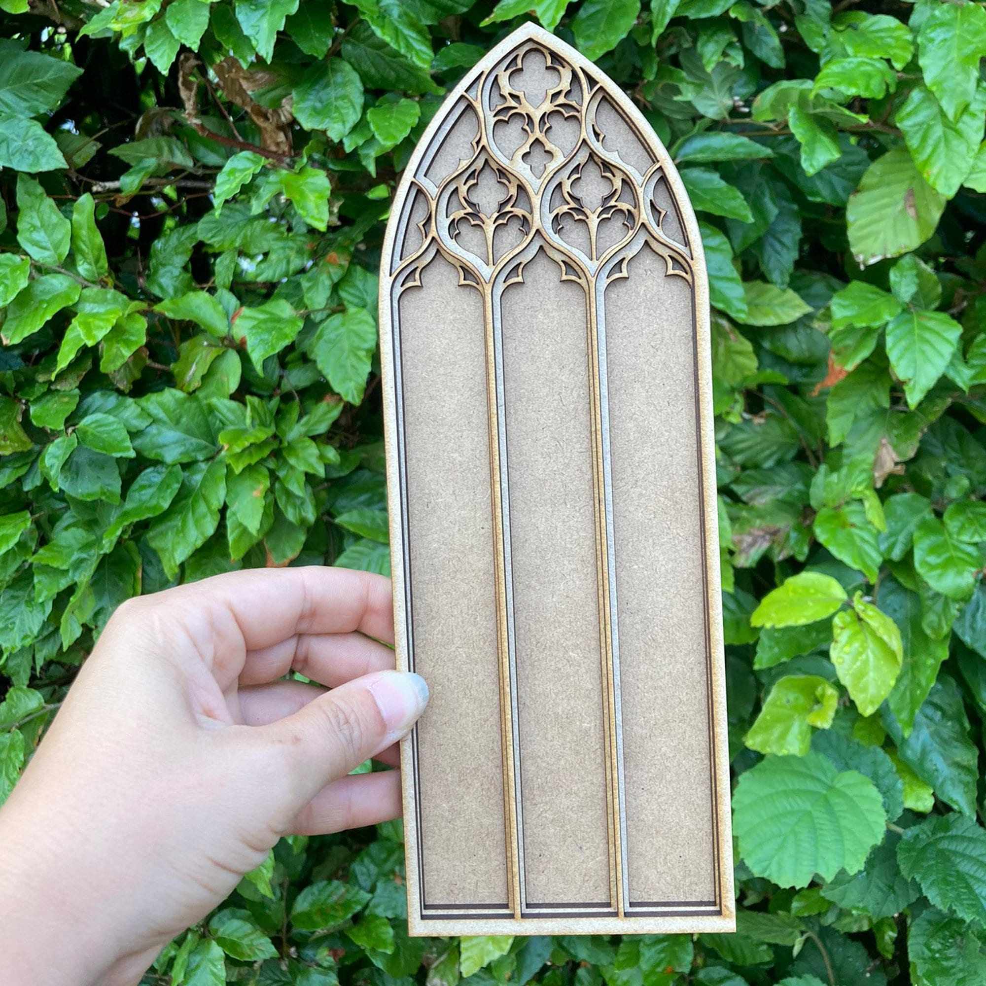 DIY Gothic Cathedral Window Frame: Laser Cut Bookshelf Decor - Etsy