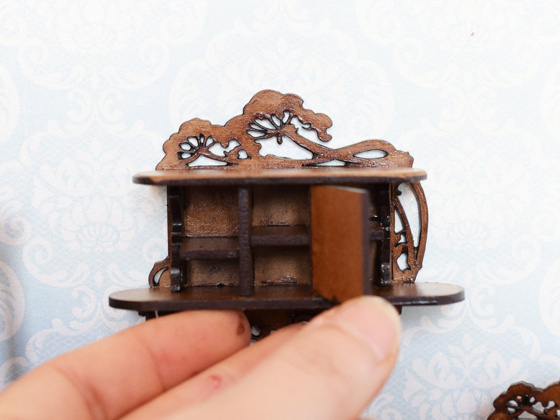 Dollhouse Miniature Hanging Shelf DIY Kit 1:12 Scale. Hanging | Etsy