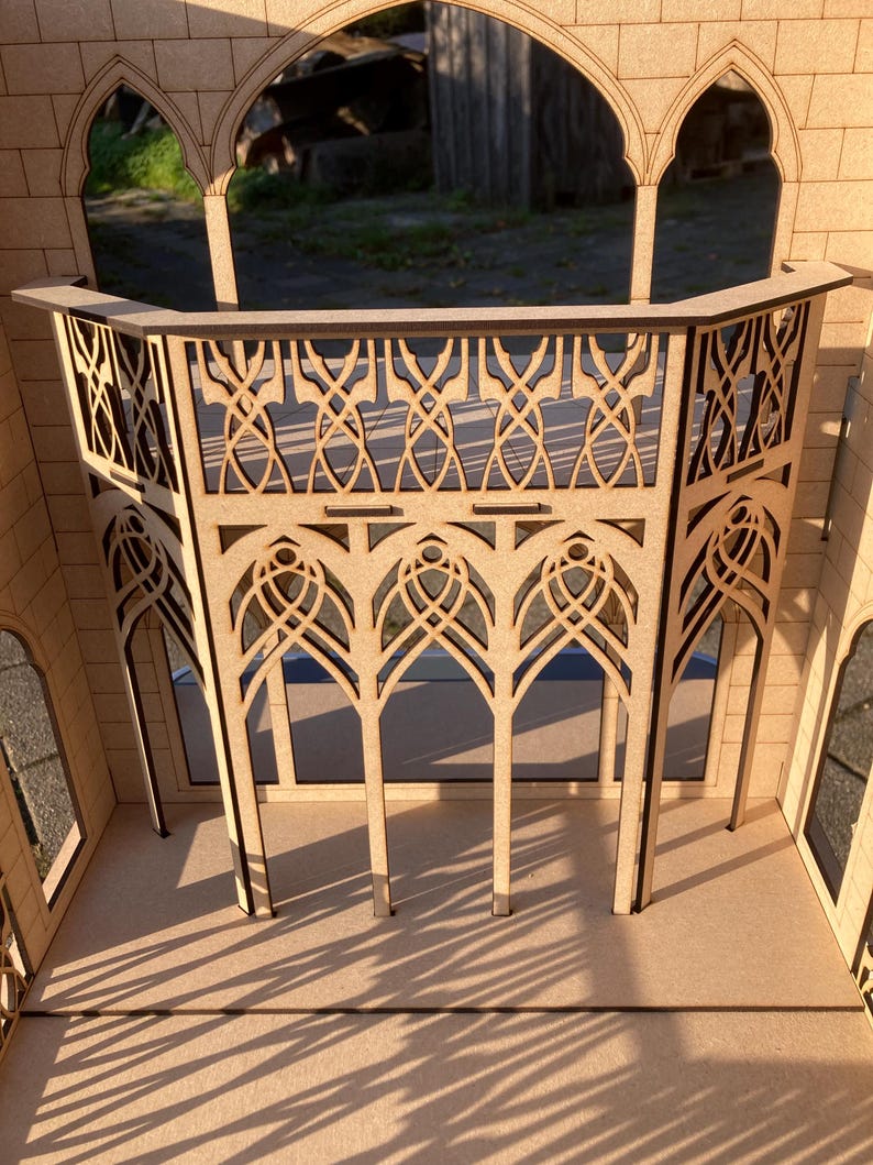 Fantasy Balcony Miniature Diorama Castle Dollhouse Building Kit - Etsy