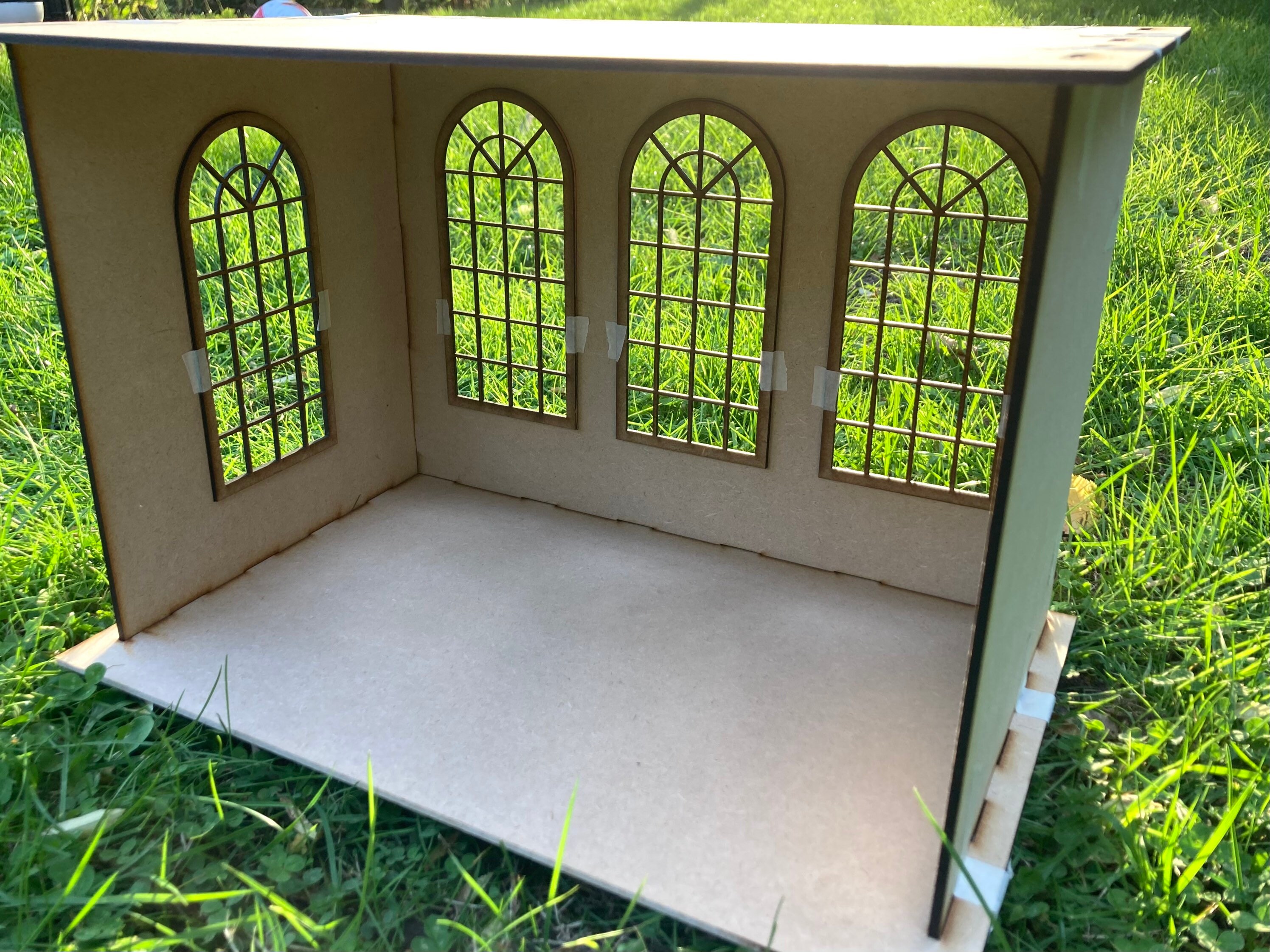 Dollhouse Roombox Veranda Kit Scale 1:12 Roombox Diorama - Etsy