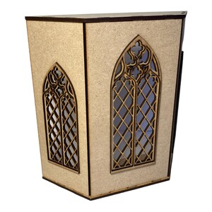 1:12 Dollhouse Miniature Gothic Bay Window Kit, Gothic Tracery Oriel ...