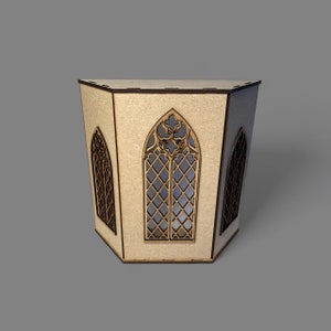 1:12 Dollhouse Miniature Gothic Bay Window Kit, Gothic Tracery Oriel ...