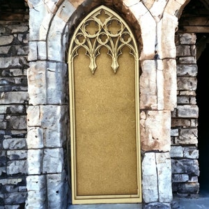 Fantasy Window Book Nook , Bookshelf Decor, Gothic Tracery Window , DIY ...