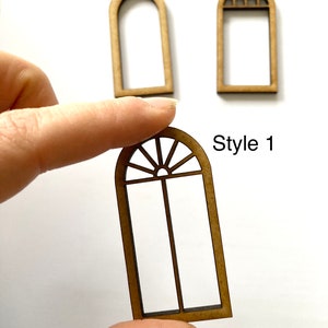 1:24 Scale Miniature Window Frame Diy Kit, Dollhouse Window, Half Inch ...