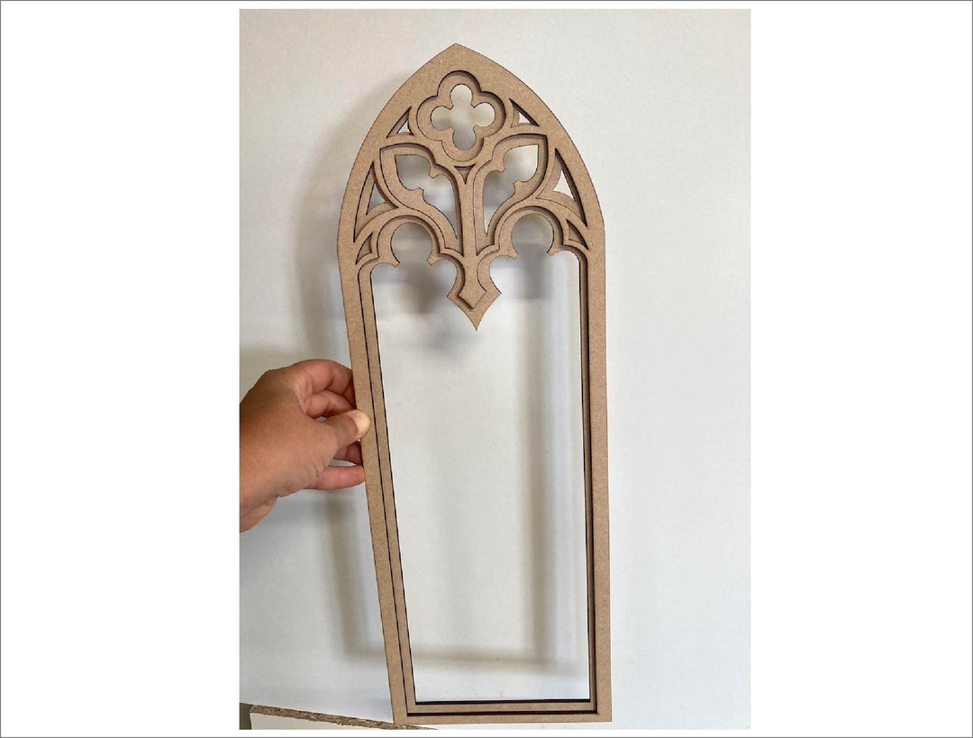 Gothic Tracery Window Kit, Fantasy Wall Decor, Cathedral Window, Castle ...