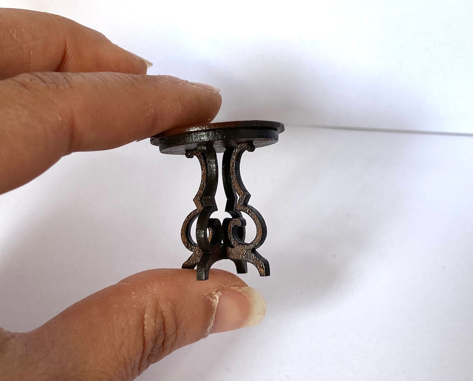 1:12 Dollhouse Miniature Side Table Diy Kit Dollhouse Table - Etsy