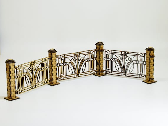 Miniature Fence Kit 1:12 Scale Game Terrain Building | Etsy