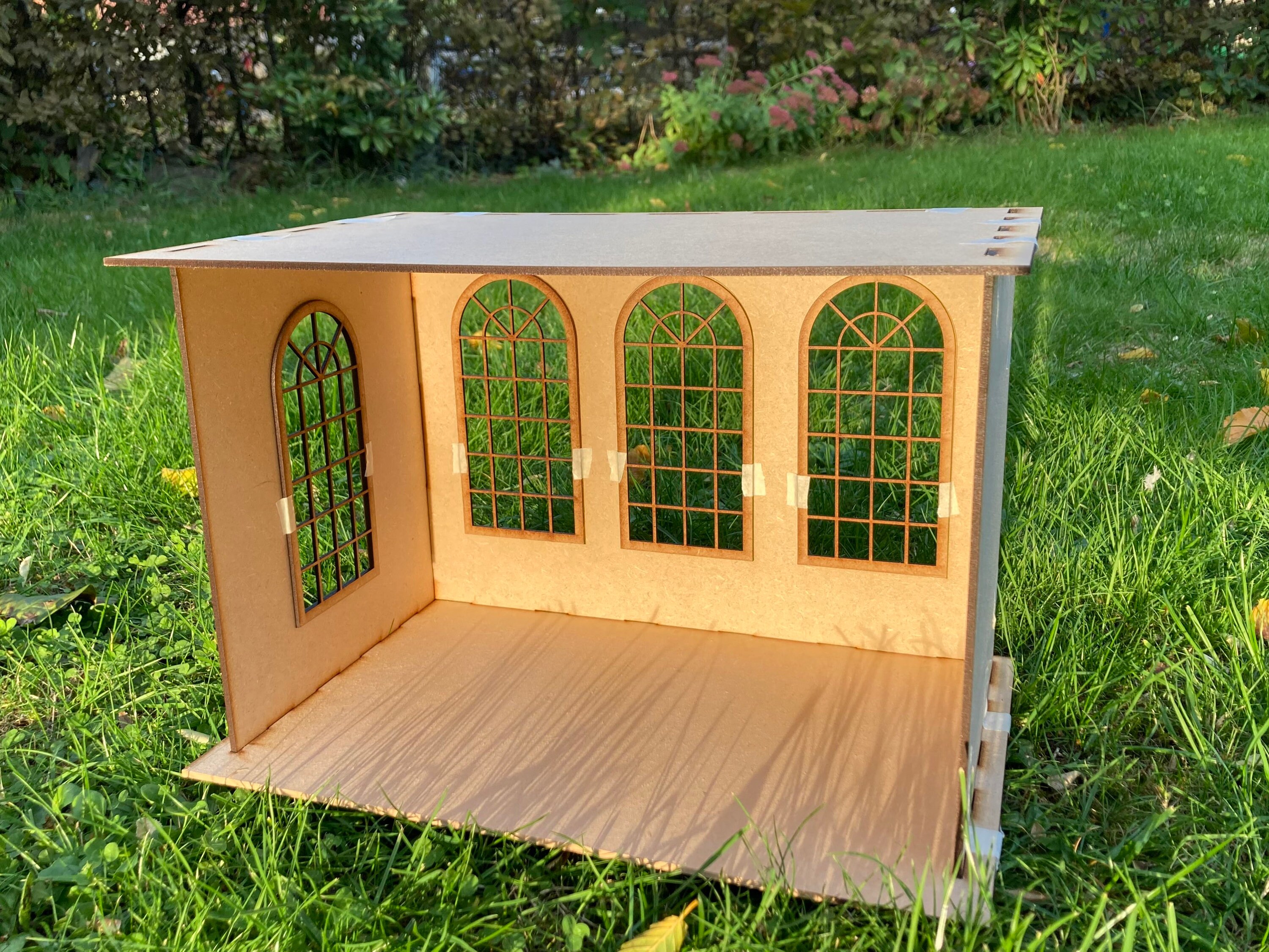 Dollhouse Roombox Veranda Kit Scale 1:12 Roombox Diorama - Etsy