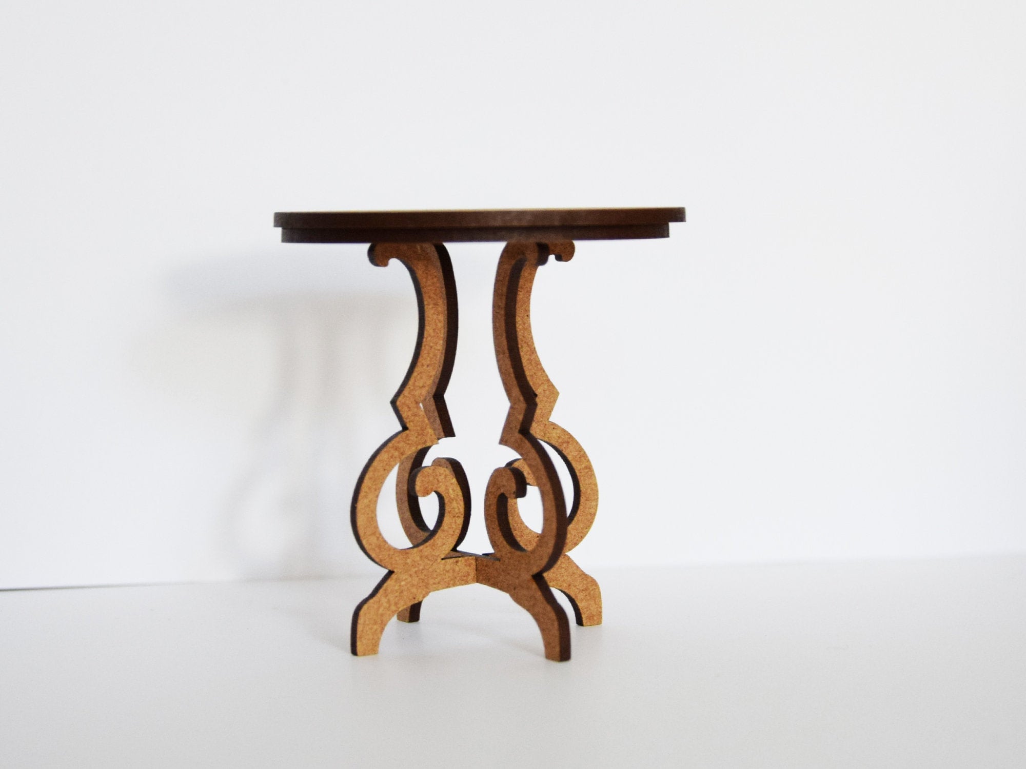 1:12 Dollhouse Miniature Side Table Diy Kit, Dollhouse Table, Dollhouse ...