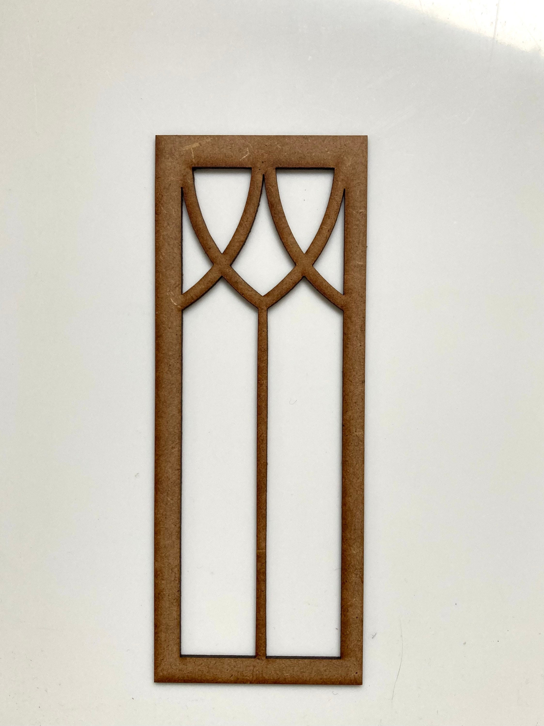 1:12 Scale Miniature Window Frame Diy Kit, Dollhouse Window, One Inch ...