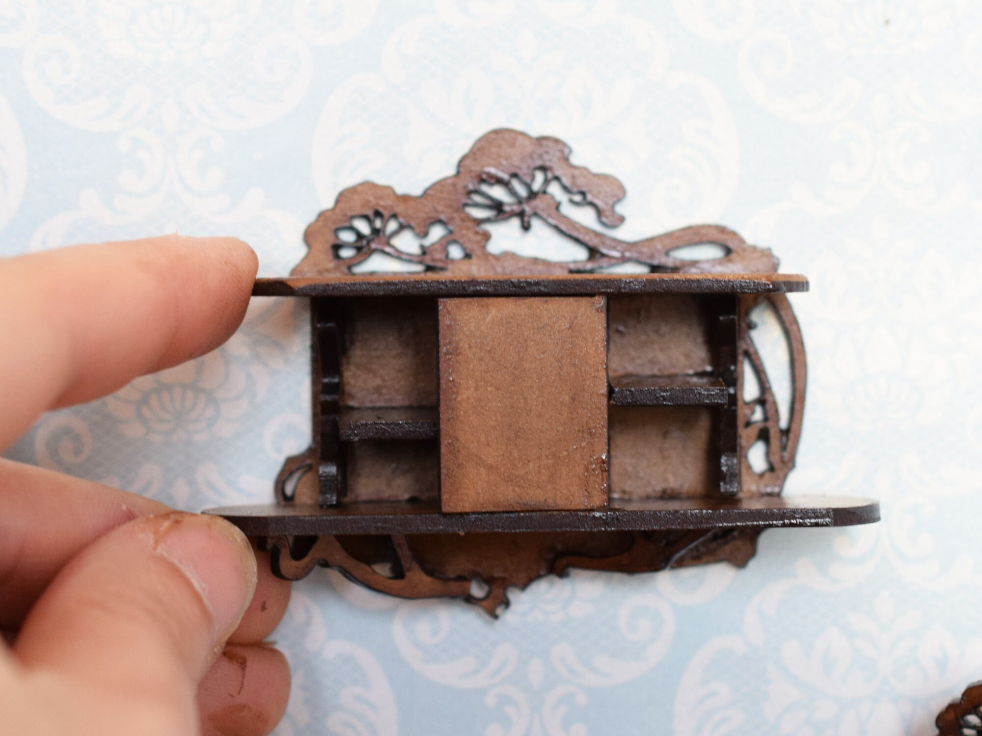 Dollhouse Miniature Hanging Shelf DIY Kit 1:12 Scale. Hanging - Etsy