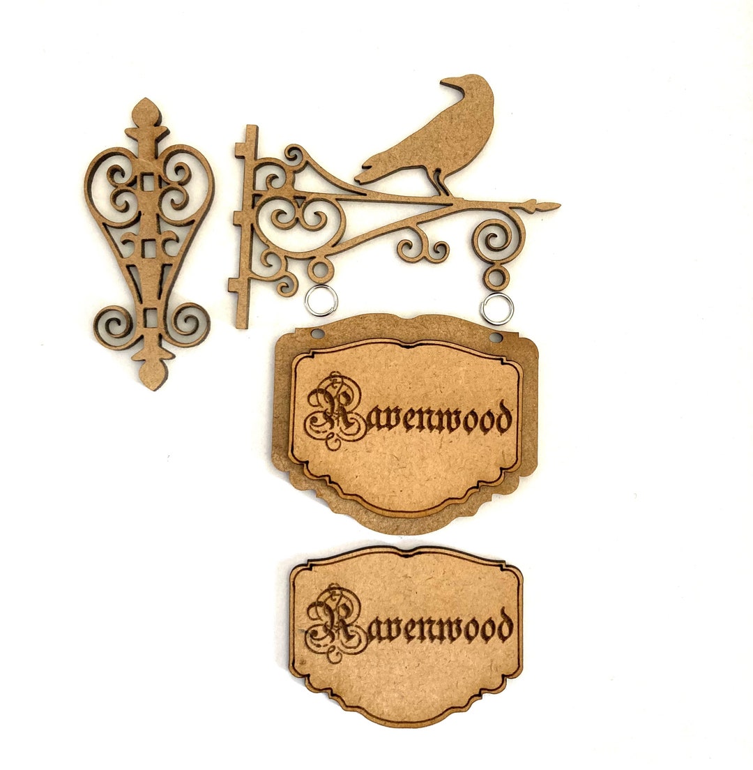 Miniature Customised Shop Sign , Sign Board Dollhouse Miniature Kit 1: ...