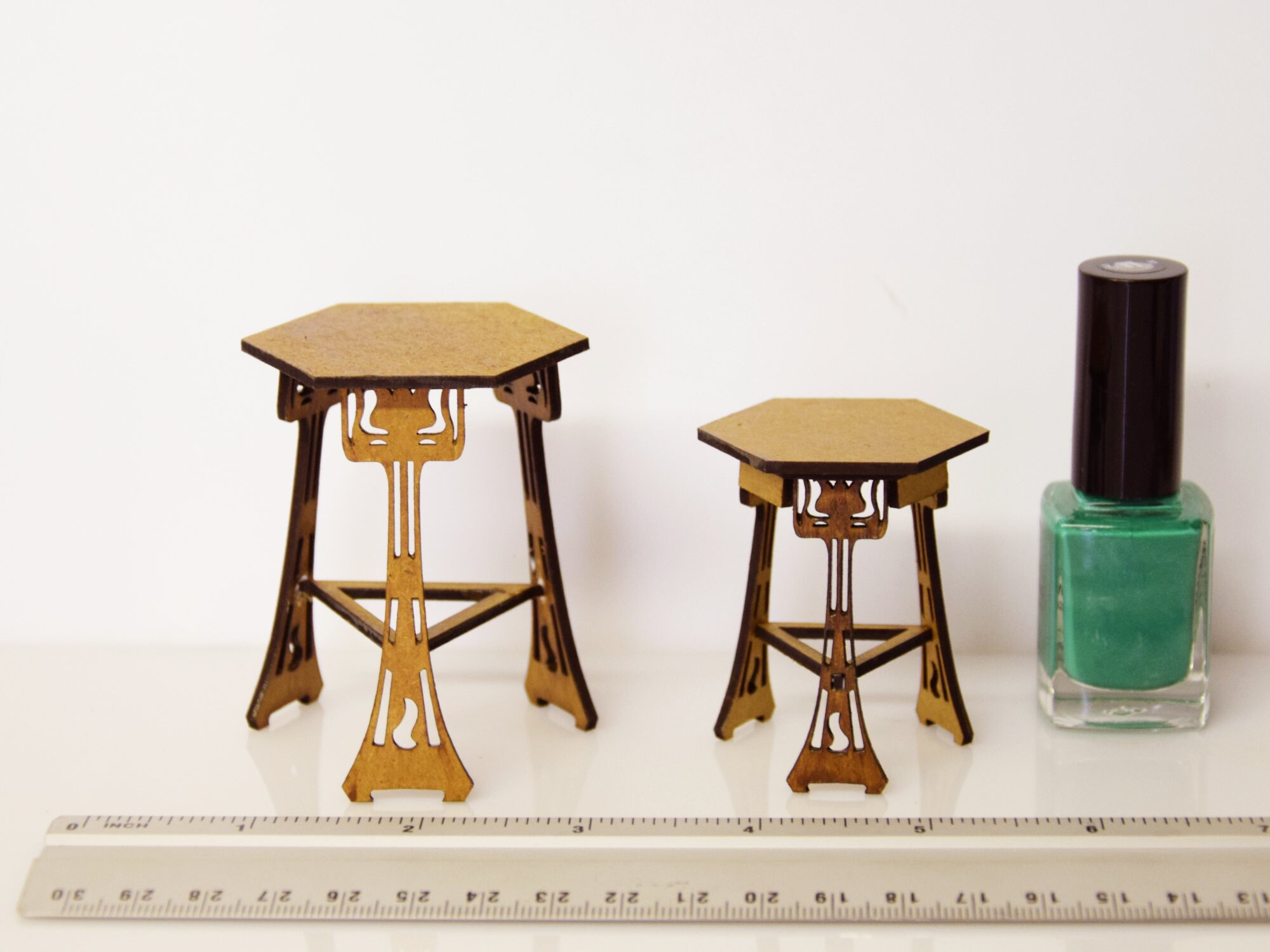 Arts and Crafts Miniature Side Table Kit 1:12 Dollhouse - Etsy