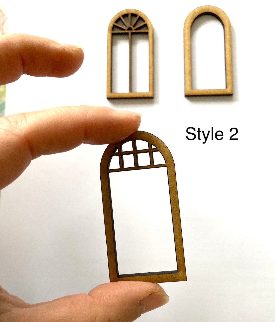 1:24 Scale Miniature Window Frame Diy Kit, Dollhouse Window, Half Inch ...