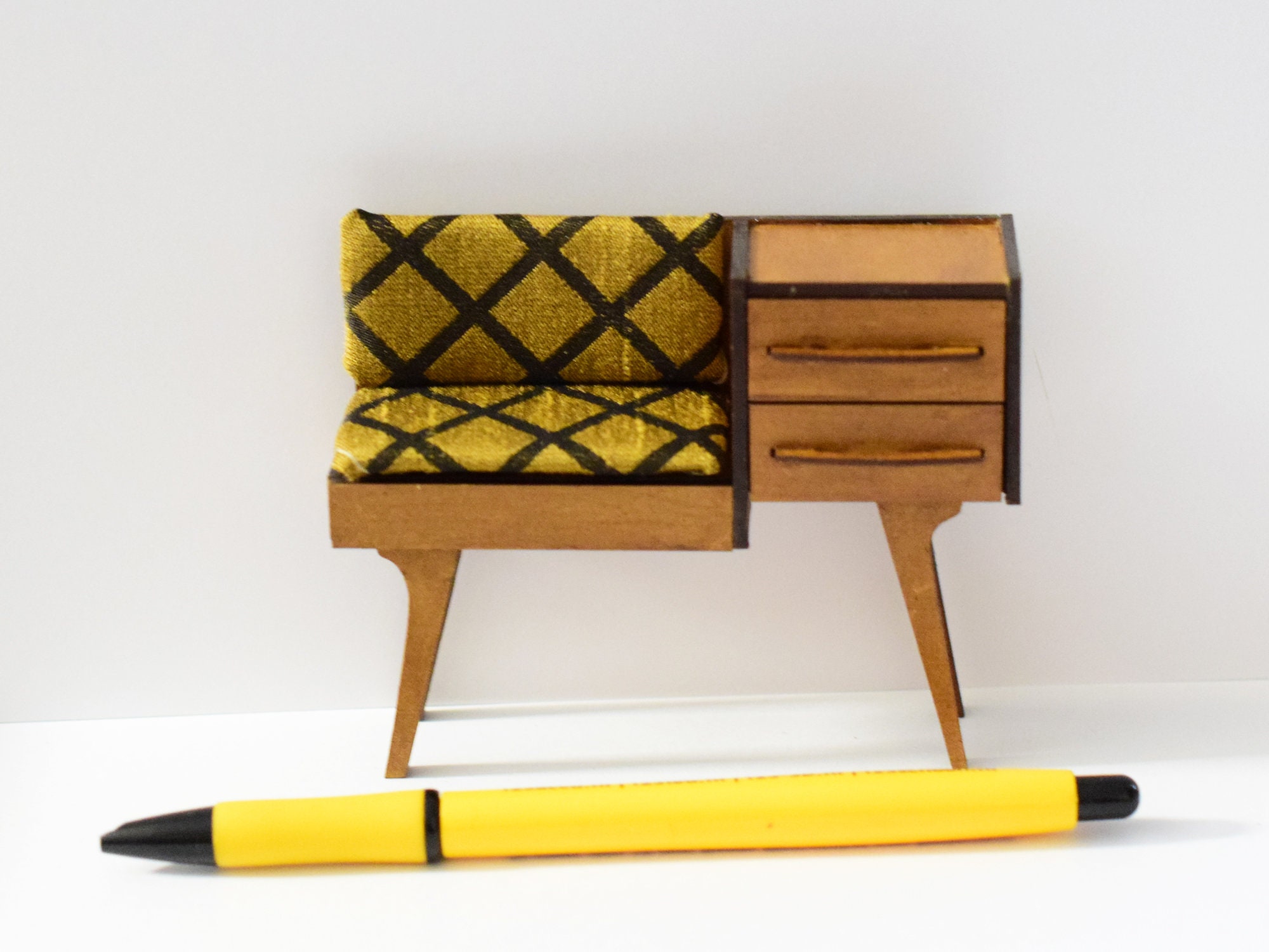 1950's Gossip Bench Telephone Table Miniature Kit 1:12 - Etsy