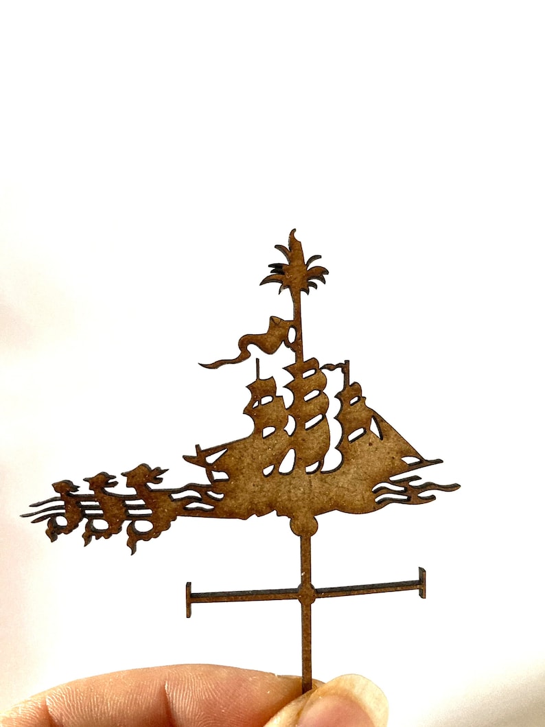 Miniature Dollhouse Weathervane Diy Kit 1:12 Scale - Etsy