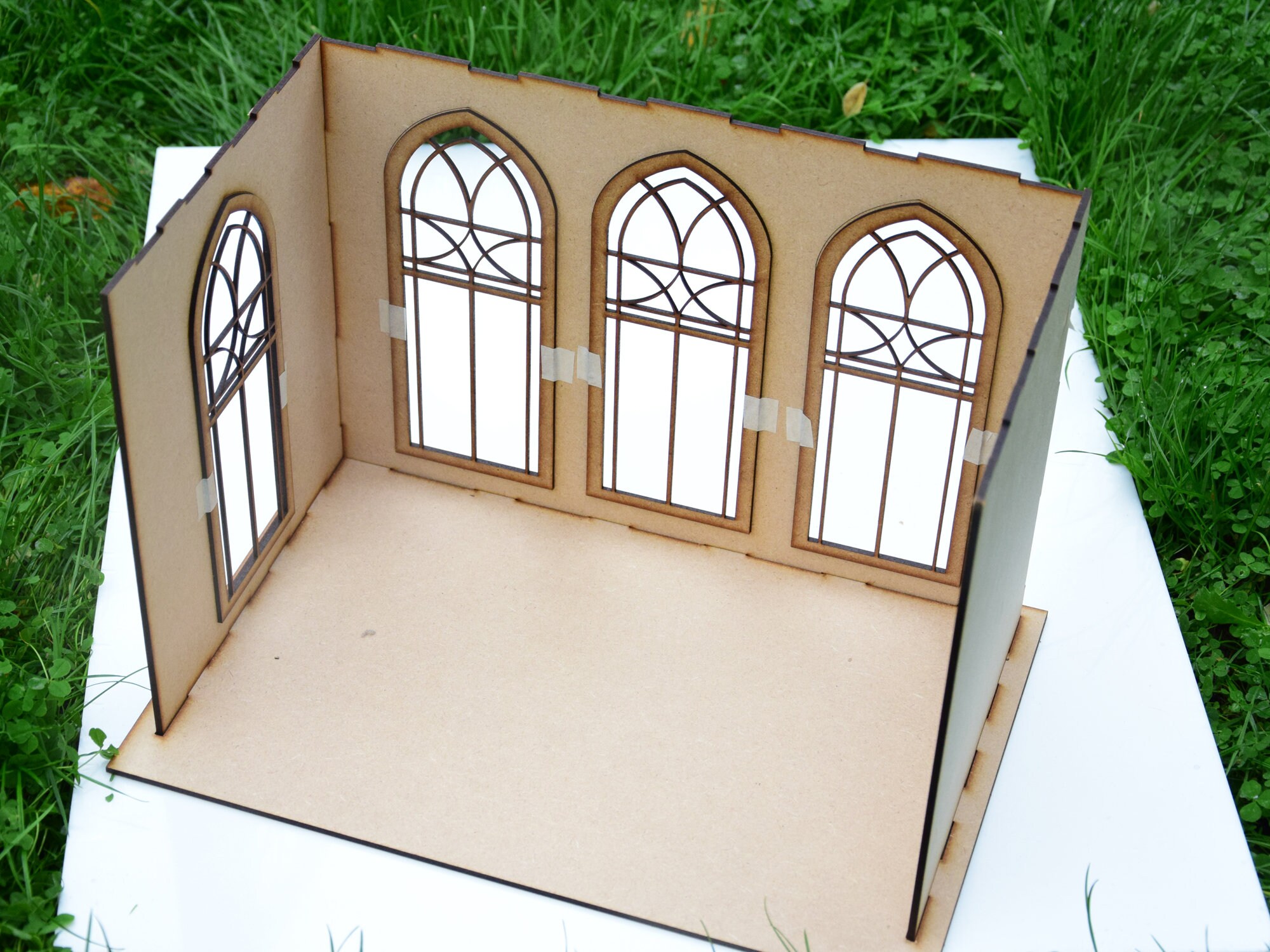 Dollhouse Roombox Veranda Kit Scale 1:12 Roombox Diorama - Etsy