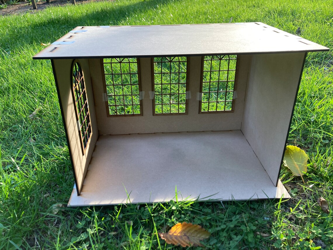 Dollhouse Roombox Veranda Kit Scale 1:12 Roombox Diorama - Etsy