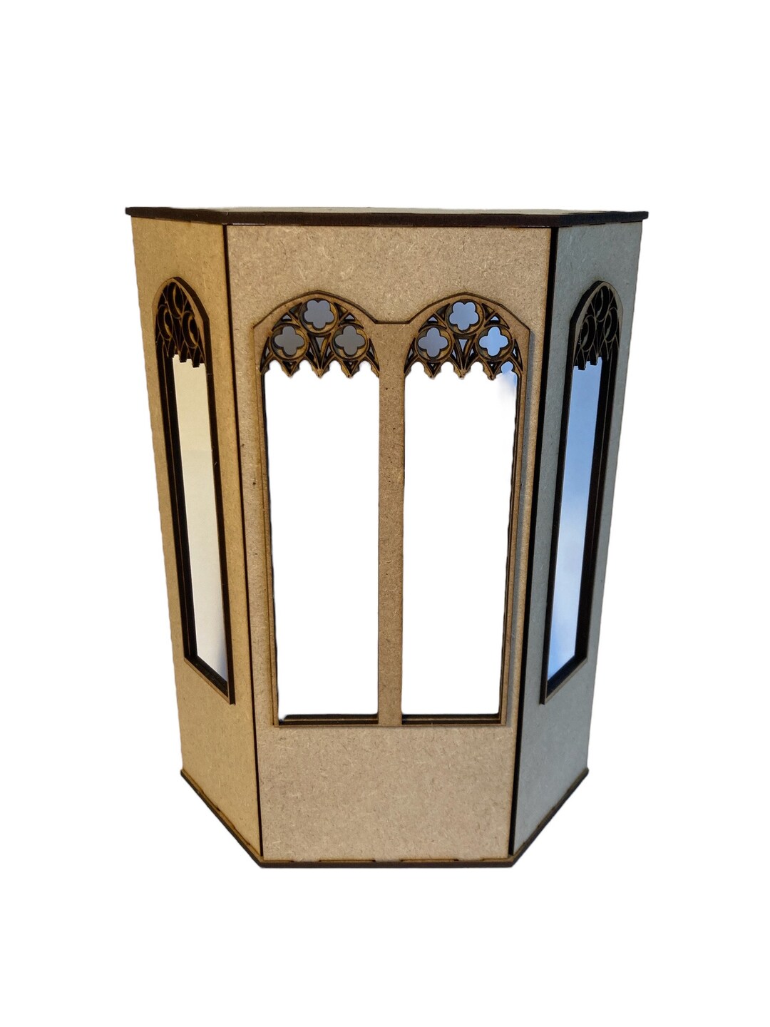 1:12 Dollhouse Miniature Gothic Bay Window Kit, Gothic Tracery Oriel ...