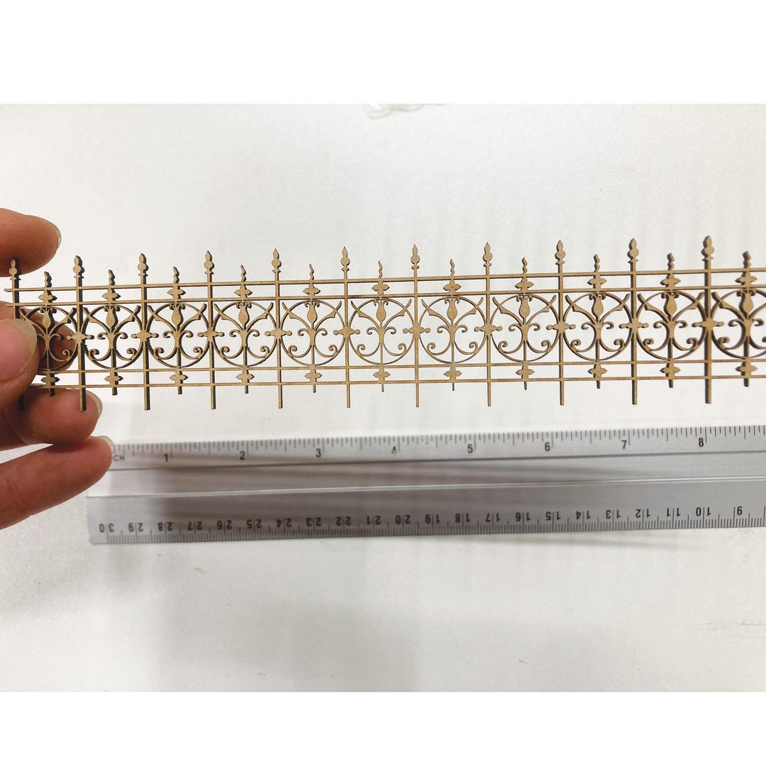 Miniature Fence Kit, Roof Ridge, Roof Cresting, Dollhouse Decor, Roof ...