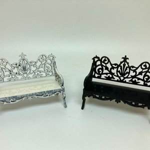 Miniature Garden Bench DIY Kit, Scale 1:12 and 1 24, One Inch, Half ...