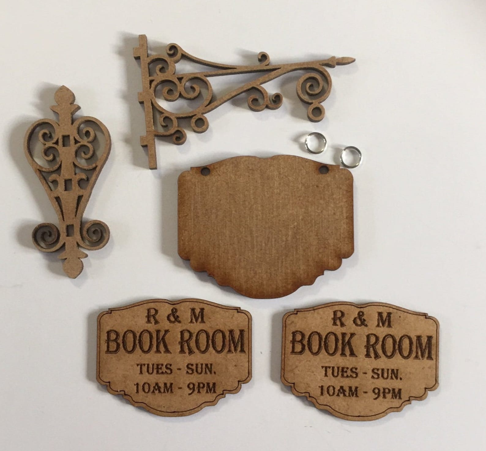 Miniature Customised Shop Sign , Sign Board Dollhouse Miniature Kit 1: ...