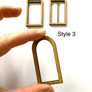 1:24 Scale Miniature Window Frame Diy Kit, Dollhouse Window, Half Inch ...