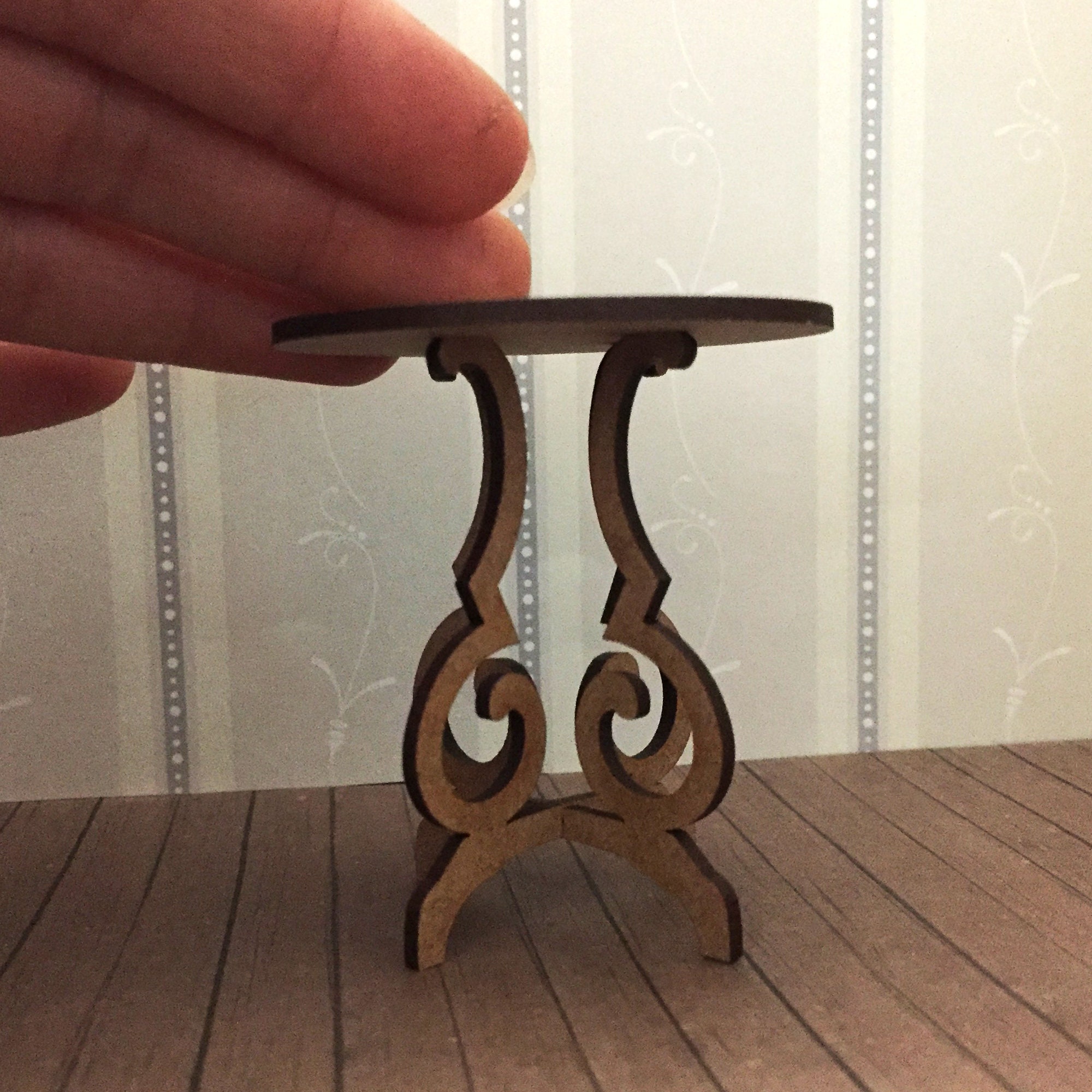 1:12 Scale Dollhouse Miniature Table Diy Kit Dollhouse Decor - Etsy