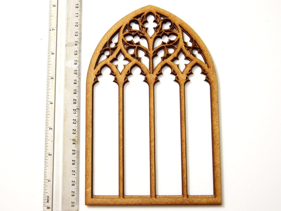 1/6 Miniature Gothic Window Diy Kit 1/6 Scale Church Window - Etsy