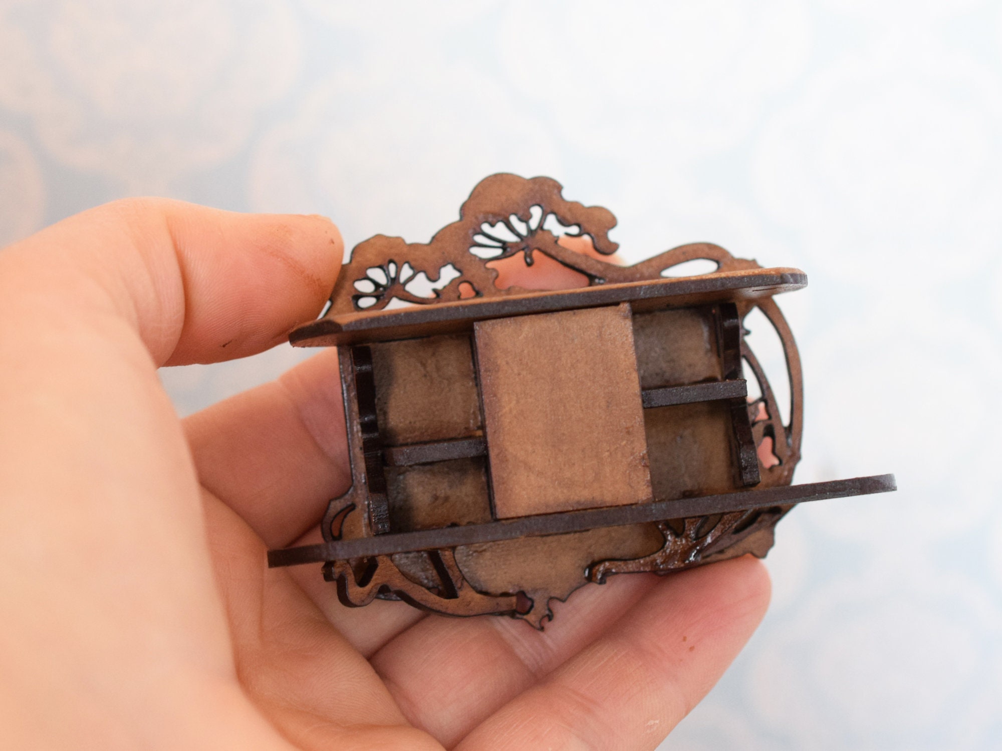 Dollhouse Miniature Hanging Shelf DIY Kit 1:12 Scale. Hanging | Etsy