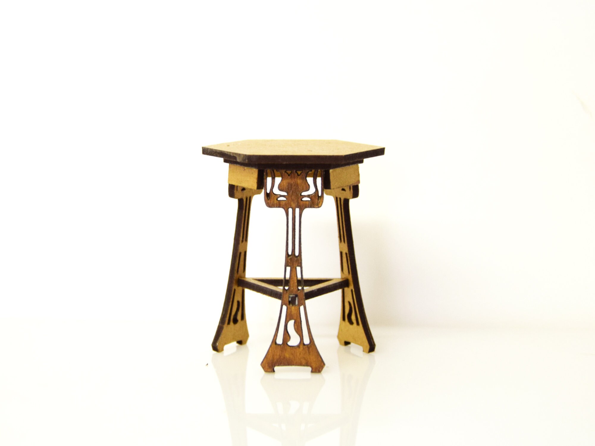 Arts and Crafts Miniature Side Table Kit 1:12 Dollhouse - Etsy