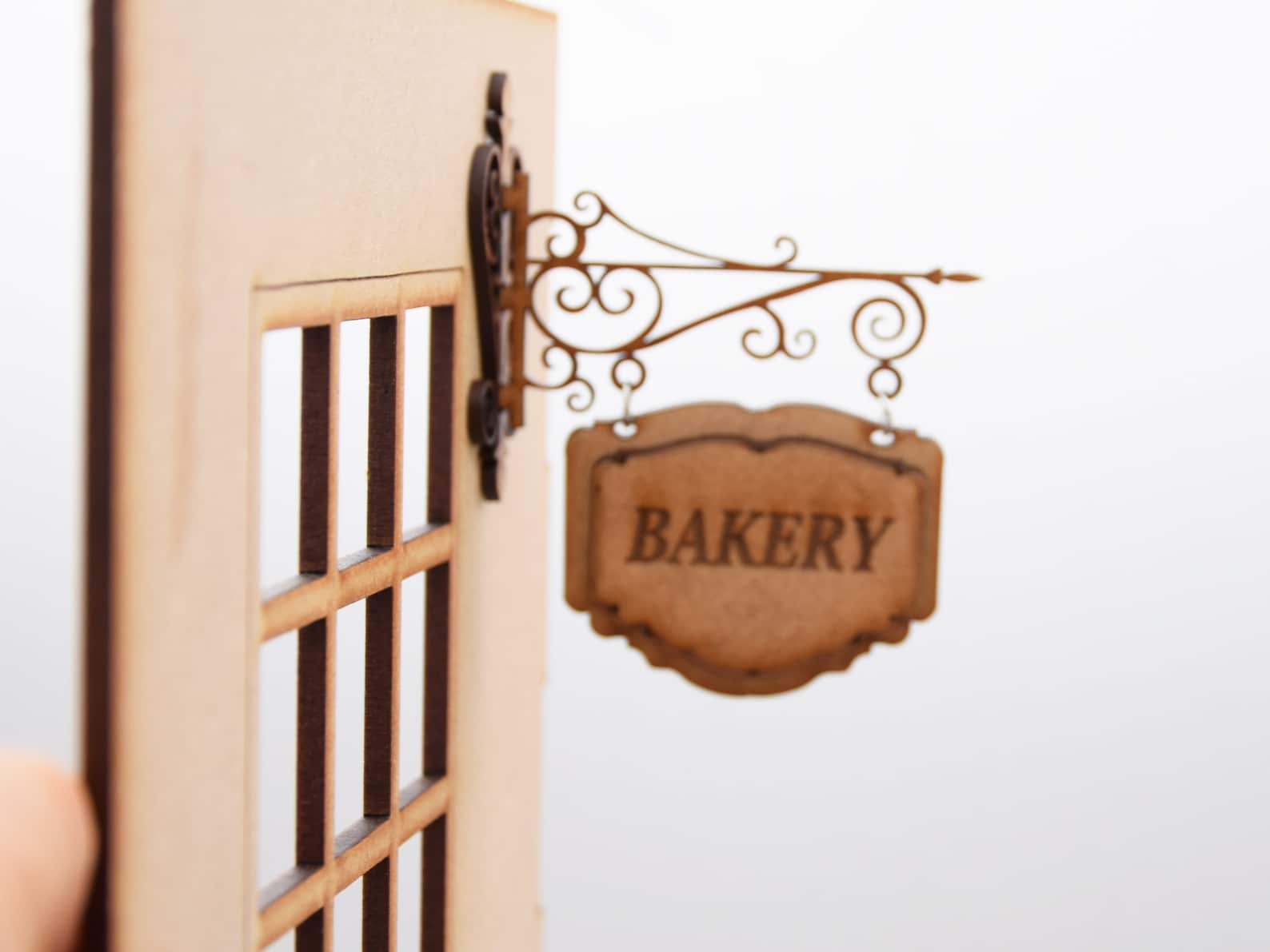 Miniature Customised Shop Sign , Sign Board Dollhouse Miniature Kit 1: ...