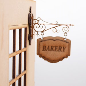 Miniature Customised Shop Sign , Sign Board Dollhouse Miniature Kit 1: ...