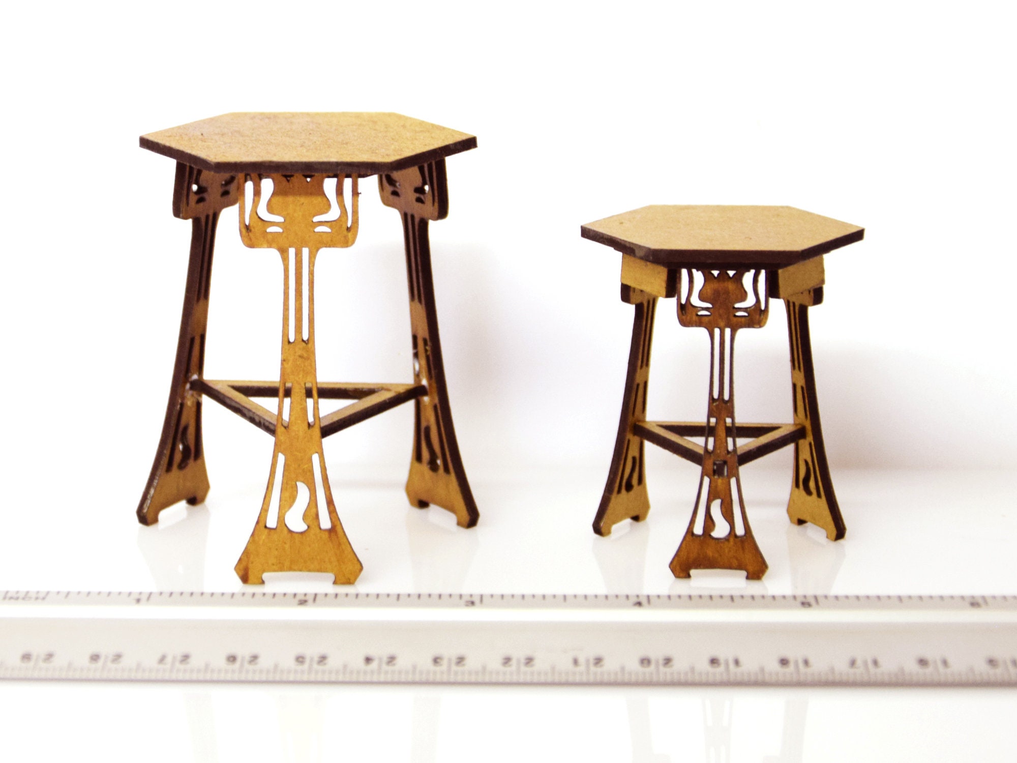 Arts and Crafts Miniature Side Table Kit 1:12 Dollhouse - Etsy