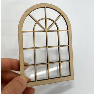 Miniature Window Frame Diy Kit, Dollhouse Window 1:12 Scale , One Inch ...