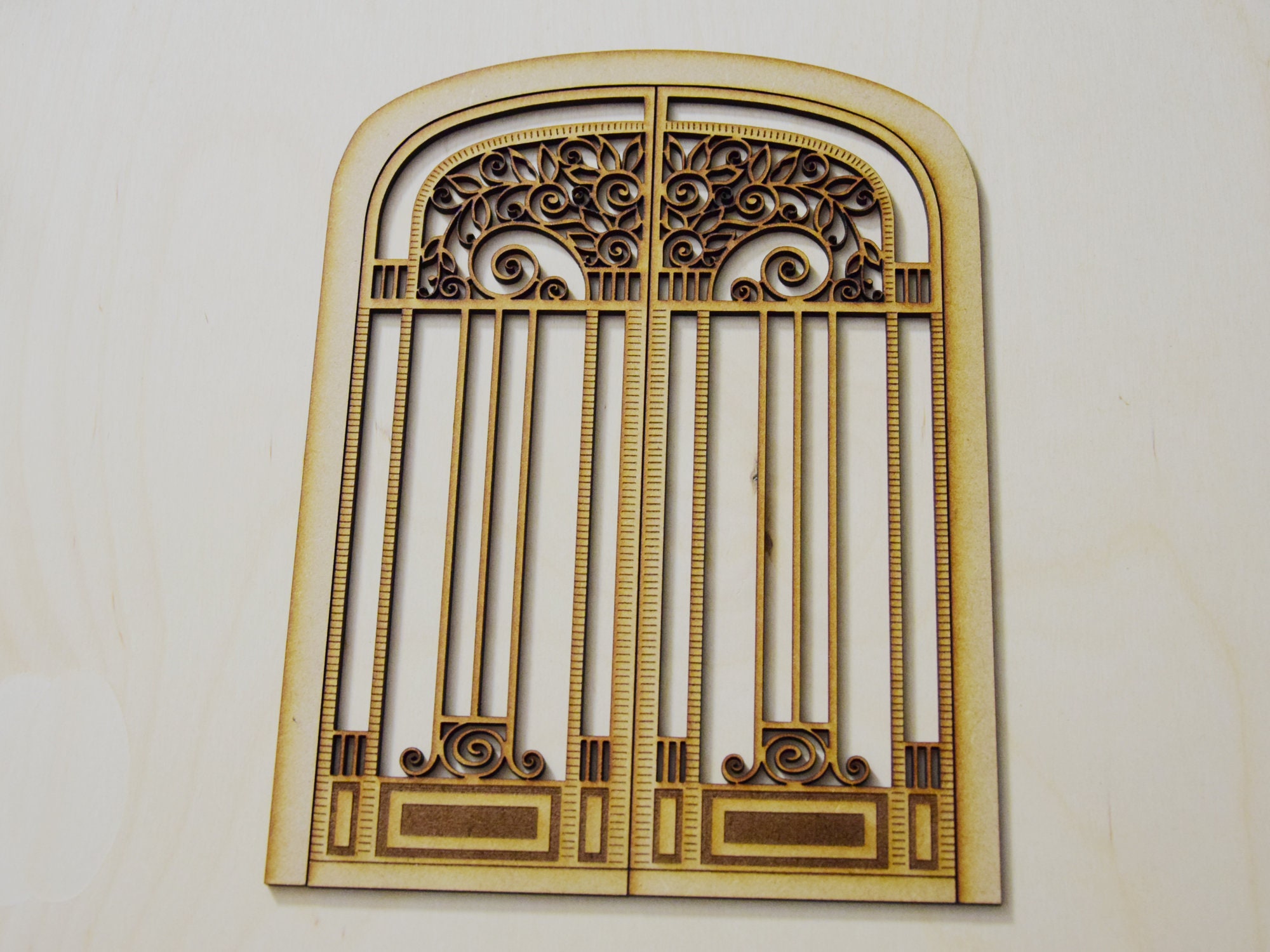 Dollhouse Miniature 1:12 Scale Entrance Gate DIY Kit Wrought - Etsy