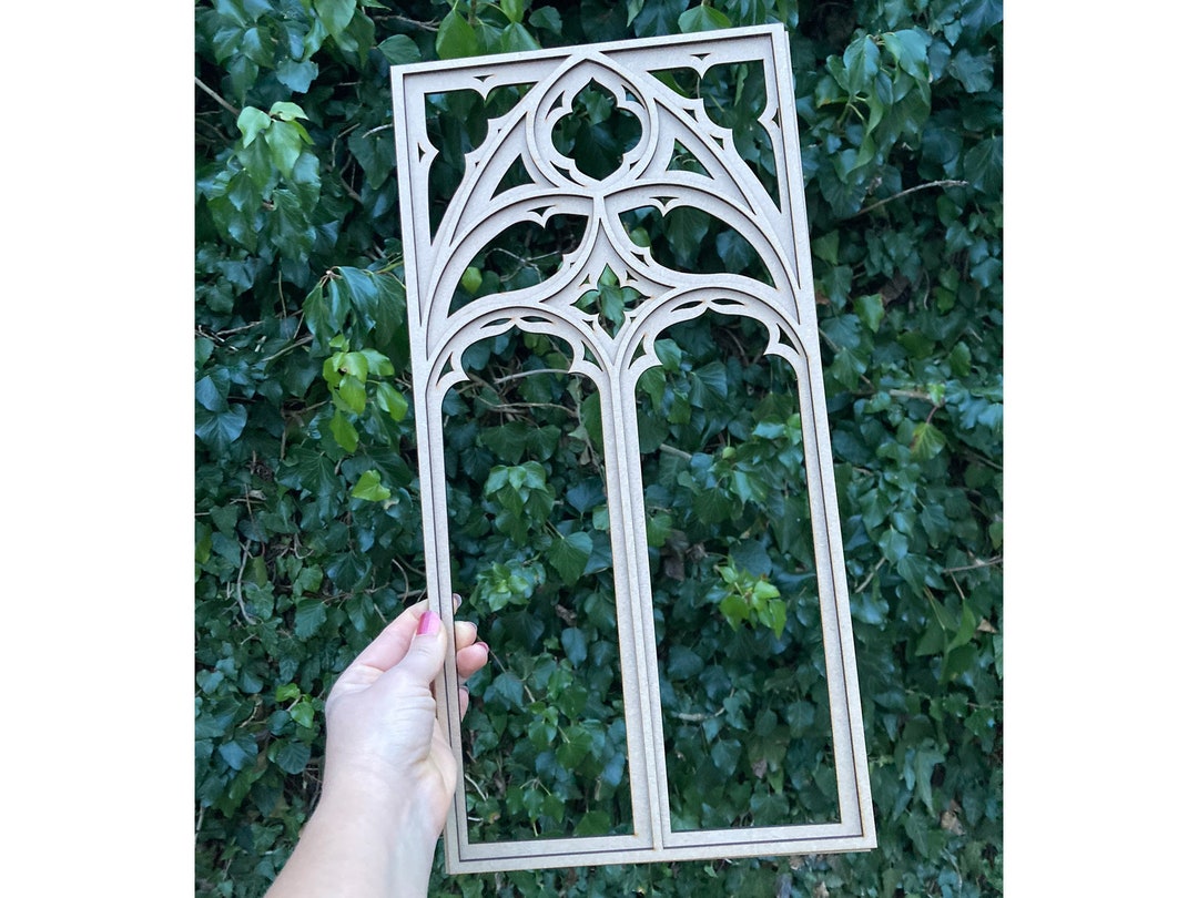 Gothic Tracery Window Kit, Fantasy Wall Decor, Cathedral Window, Castle ...