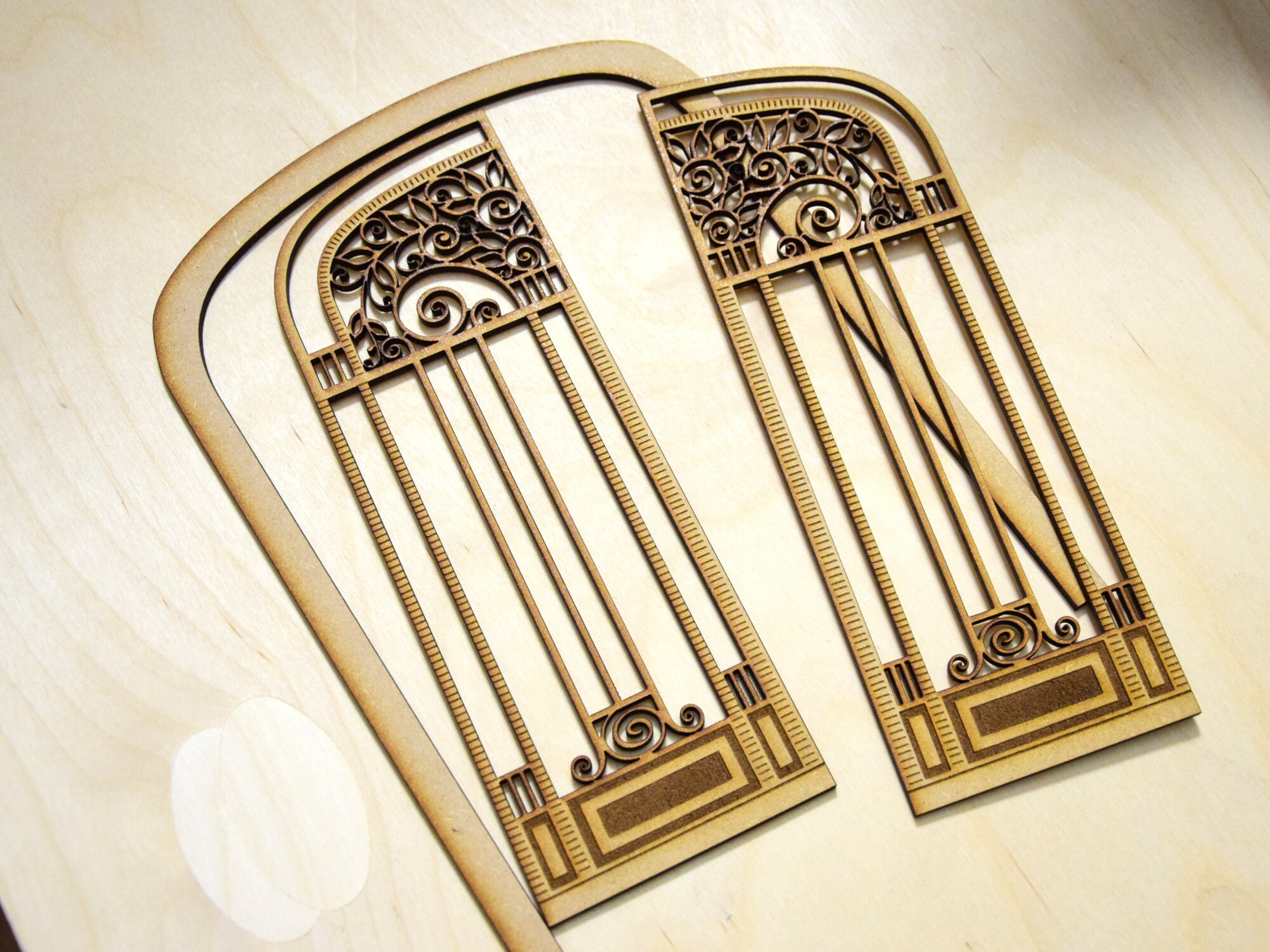 Dollhouse Miniature 1:12 Scale Entrance Gate DIY Kit Wrought - Etsy