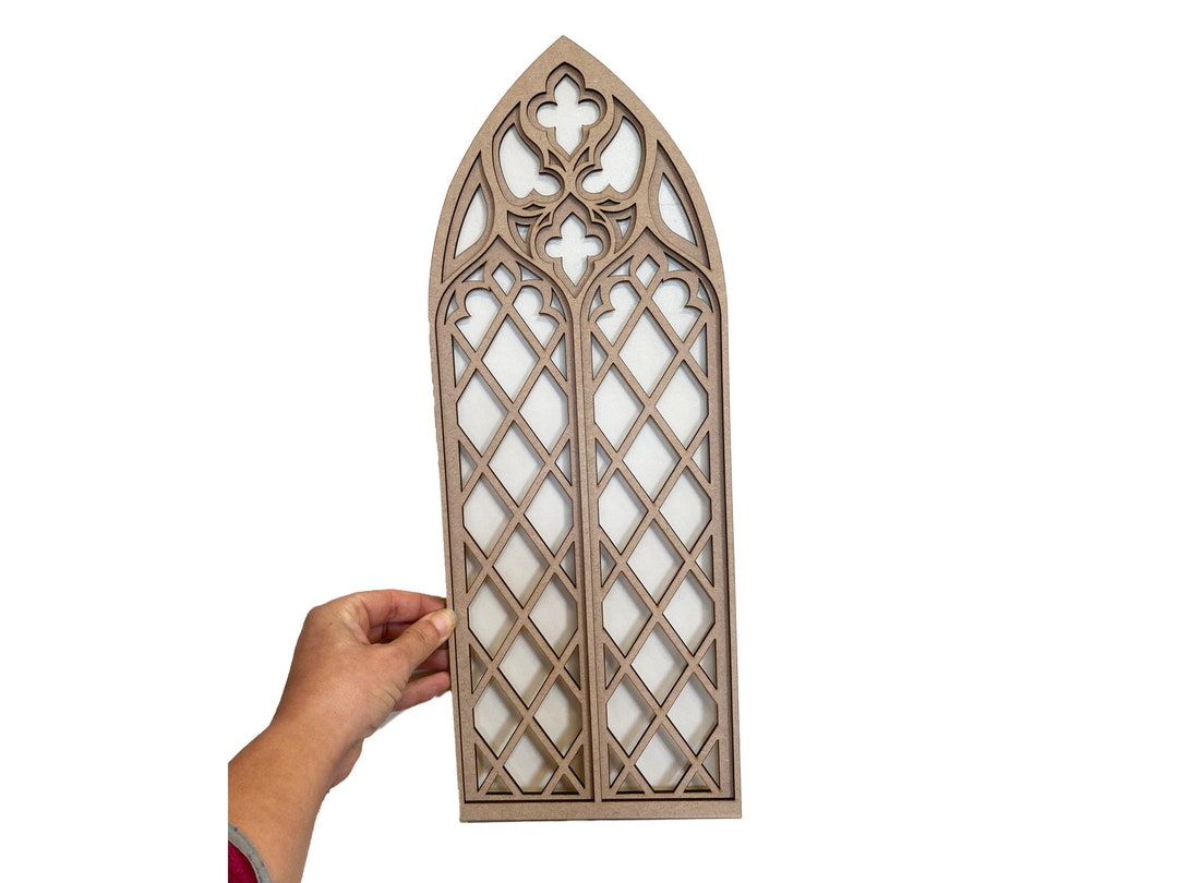 Gothic Tracery Window Kit, Fantasy Wall Decor, Cathedral Window, Castle ...