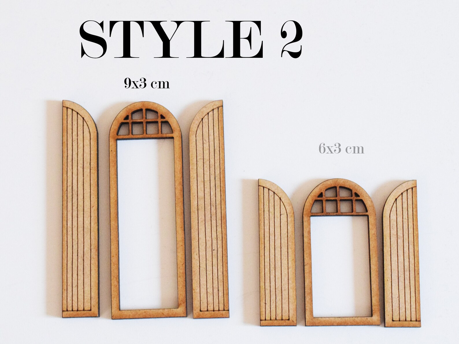 1:24 Scale Miniature Window Frame Diy Kit Dollhouse Window | Etsy