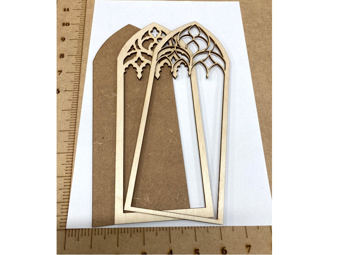 DIY Gothic Window Book Nook Kit: Laser Cut Birch Plywood (unpainted) - Etsy