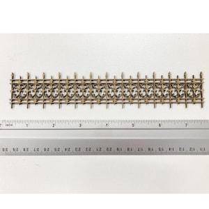 Miniature Fence Kit, Roof Ridge, Roof Cresting, Dollhouse Decor, Roof ...