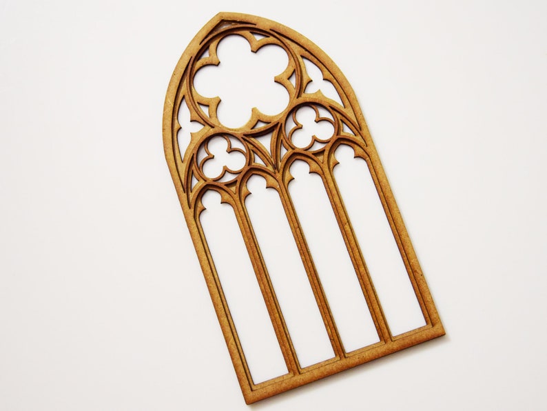 1:4 Miniature Gothic Window Diy Kit Church Window Miniature - Etsy