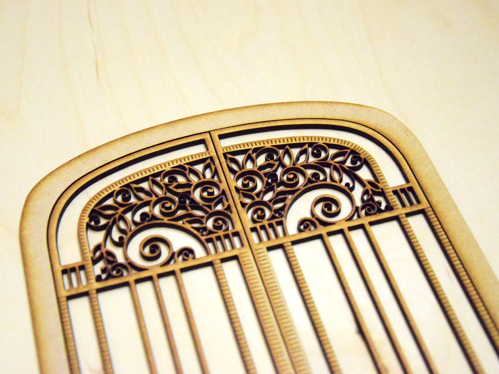 Dollhouse Miniature 1:12 Scale Entrance Gate DIY Kit Wrought - Etsy