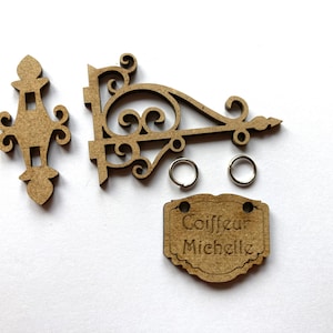 Miniature Dollhouse Shop Sign Kit, Custom Writing Sign Board Dollhouse ...