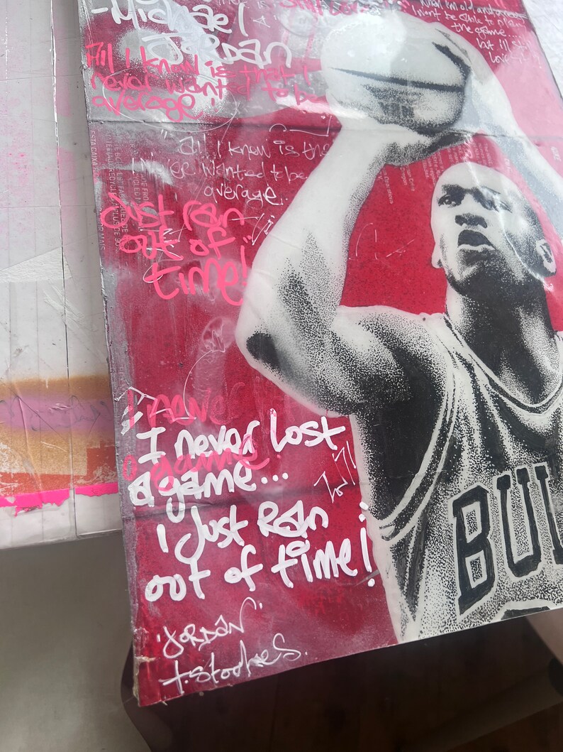 Original Hand Drawn Michael Jordan on a Nike Shoe Box - Etsy