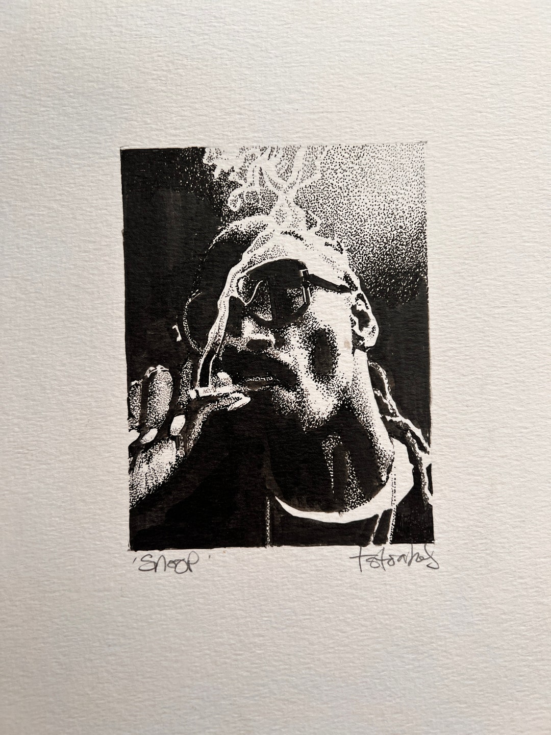 Snoop Dogg Hip Hop Hand Drawn Stipple - Etsy